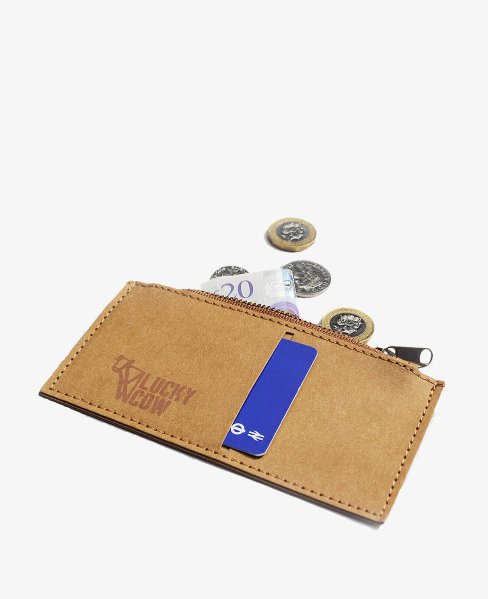 Washable Paper Coin and Card Pouch– Lucky Cow Paper Goods